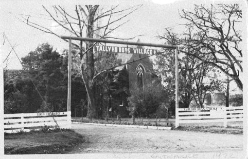 Tally Ho Boys' Village - entrance 1972 | Find and Connect