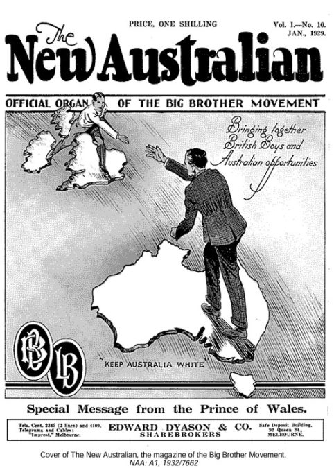 Cover of The New Australian, the magazine of the Big Brother Movement ...