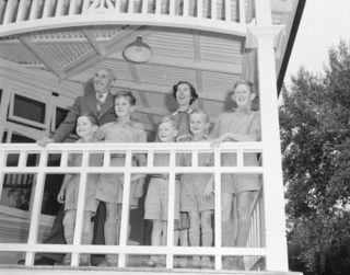 Tresca boys with the Warden, Harry Richmond, and his wife on the ...