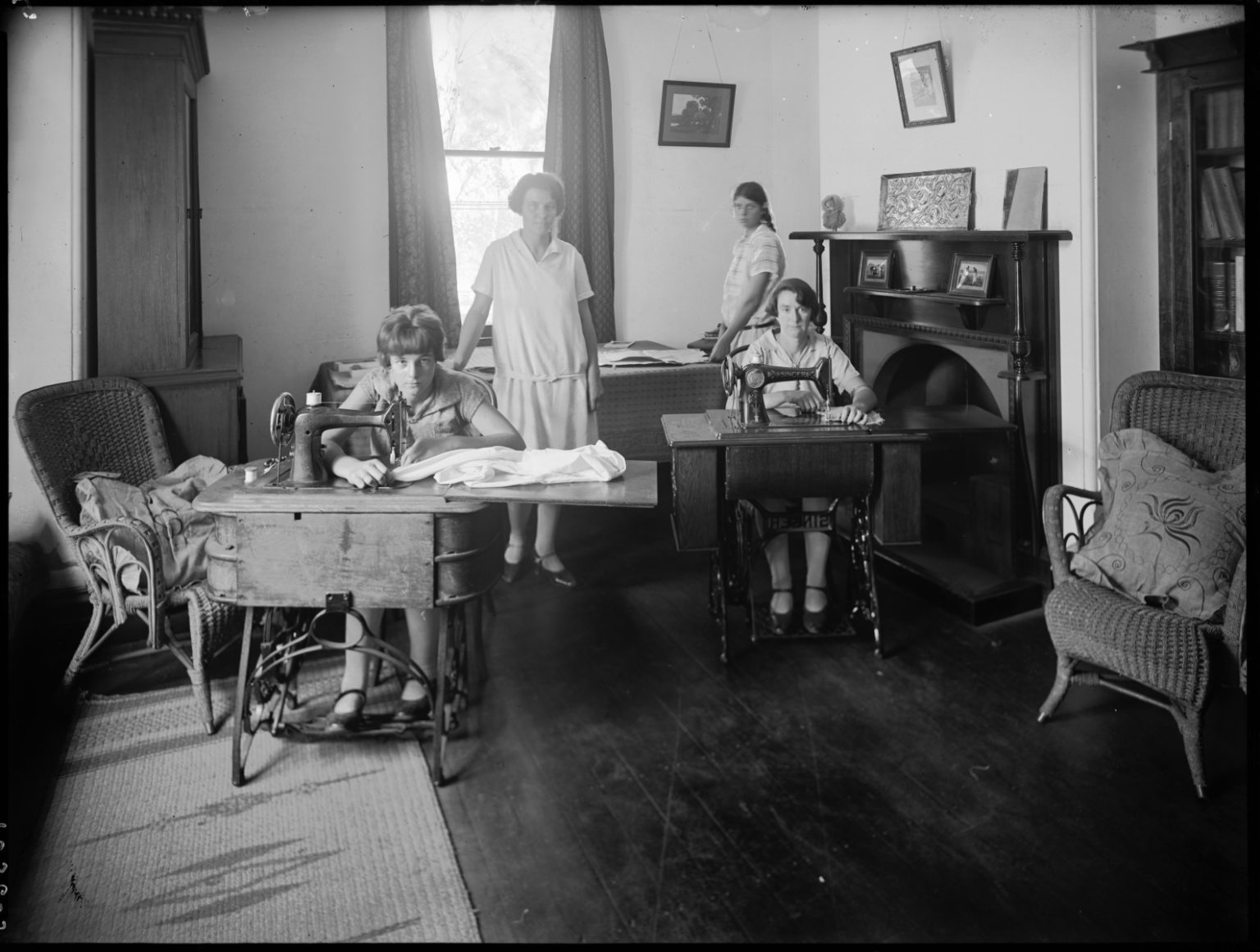 The sewing lesson, 1920s | Find and Connect