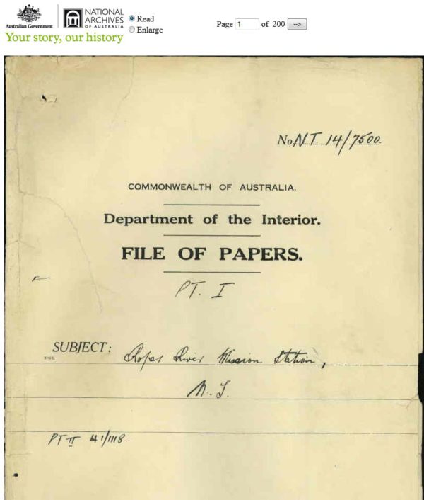 Roper River Mission Station NT Part 1 | Find and Connect