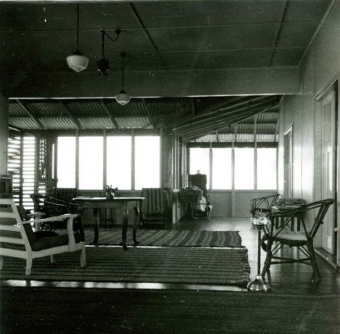 Lounge room of the Sunday Island Mission house, 1945 | Find and Connect